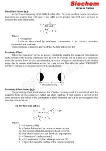 Conductor Resistance Calculation - Siechem