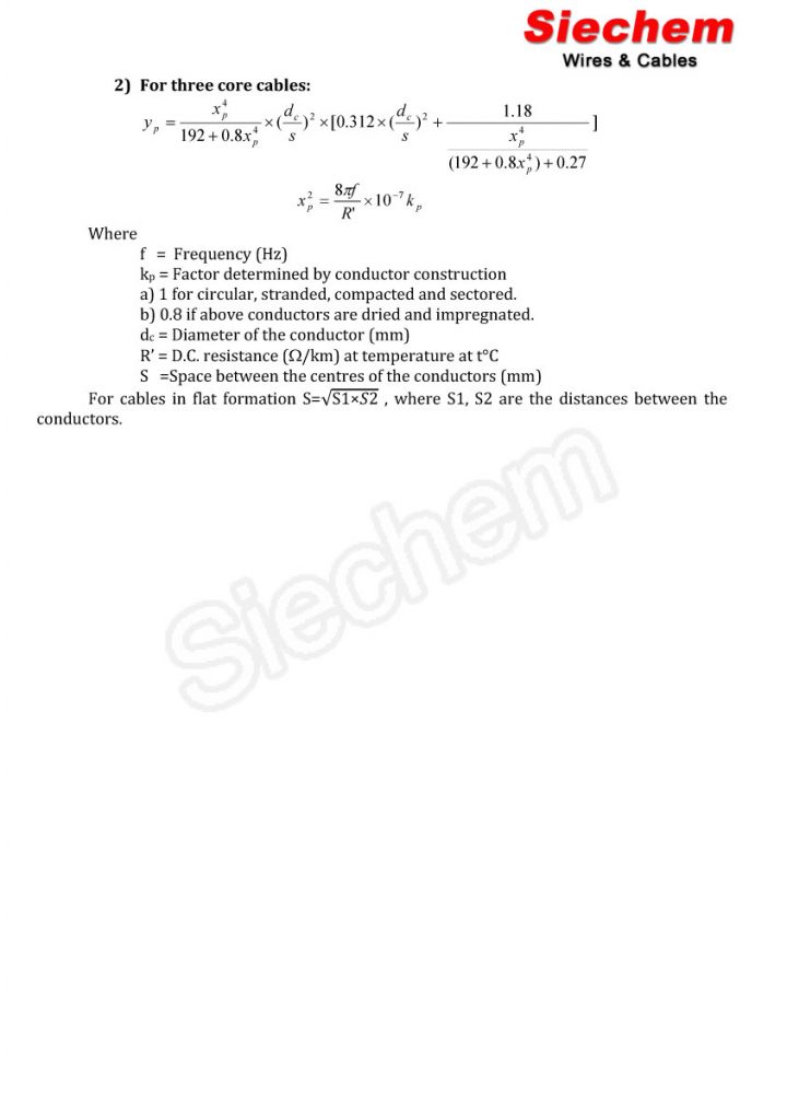 Conductor Resistance Calculation - Siechem
