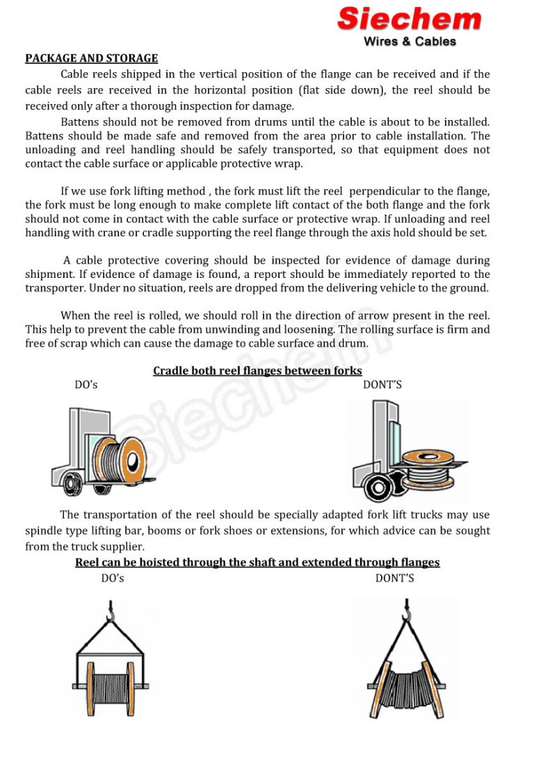 Packaging of Wires and Cables - Siechem
